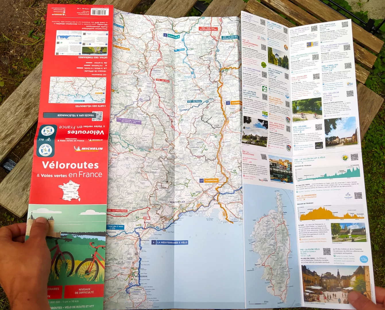 Carte pour voyager à vélo en France - 2024